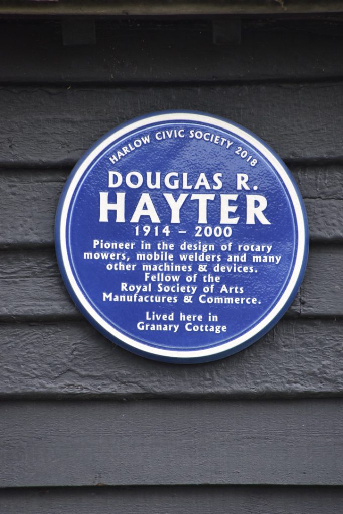 A New Plaque for Douglas Hayter - Harlow Civic Society